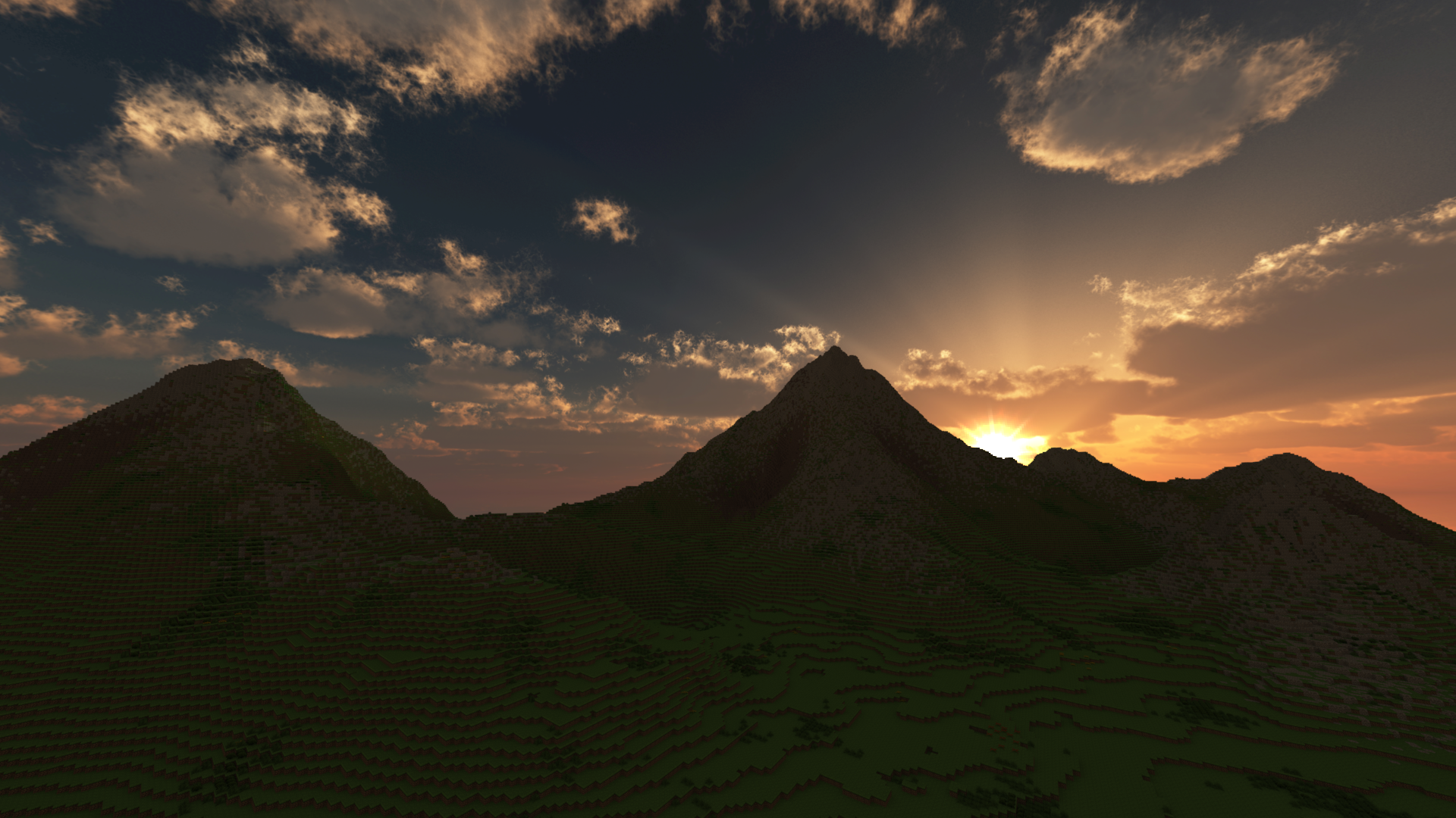 Mountain Range (Info in comments) : r/Minecraft