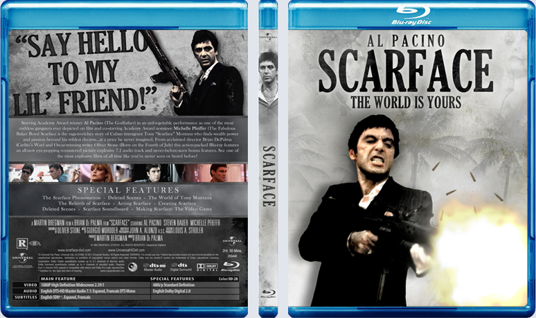 DVD Covers, DVD Labels, Blu Ray Covers Showcase - Scarface Blu-ray ...