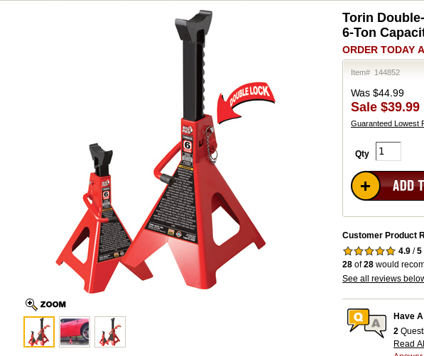 What jack stands are inexpensive & useful for a 4runner (perhaps bought ...